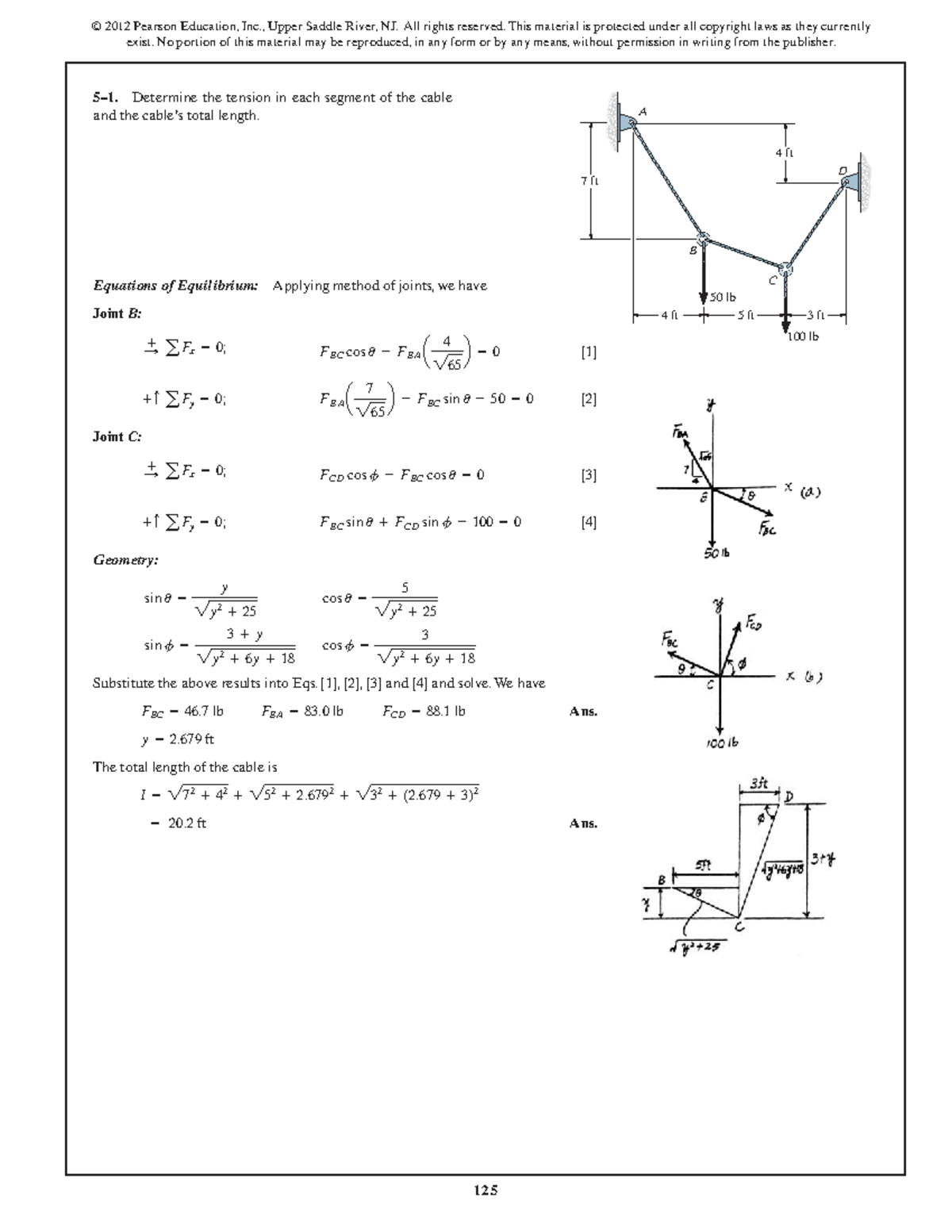 Chapter-5-solution-manual-structural-analysis compress - Equations of Equilibrium: Applying ...