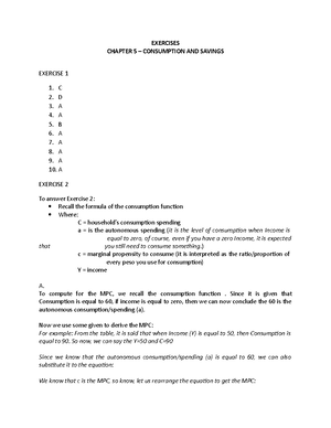 Chapter 2 - The Circular Flow - EXERCISES CHAPTER 2 – THE CIRCULAR FLOW ...