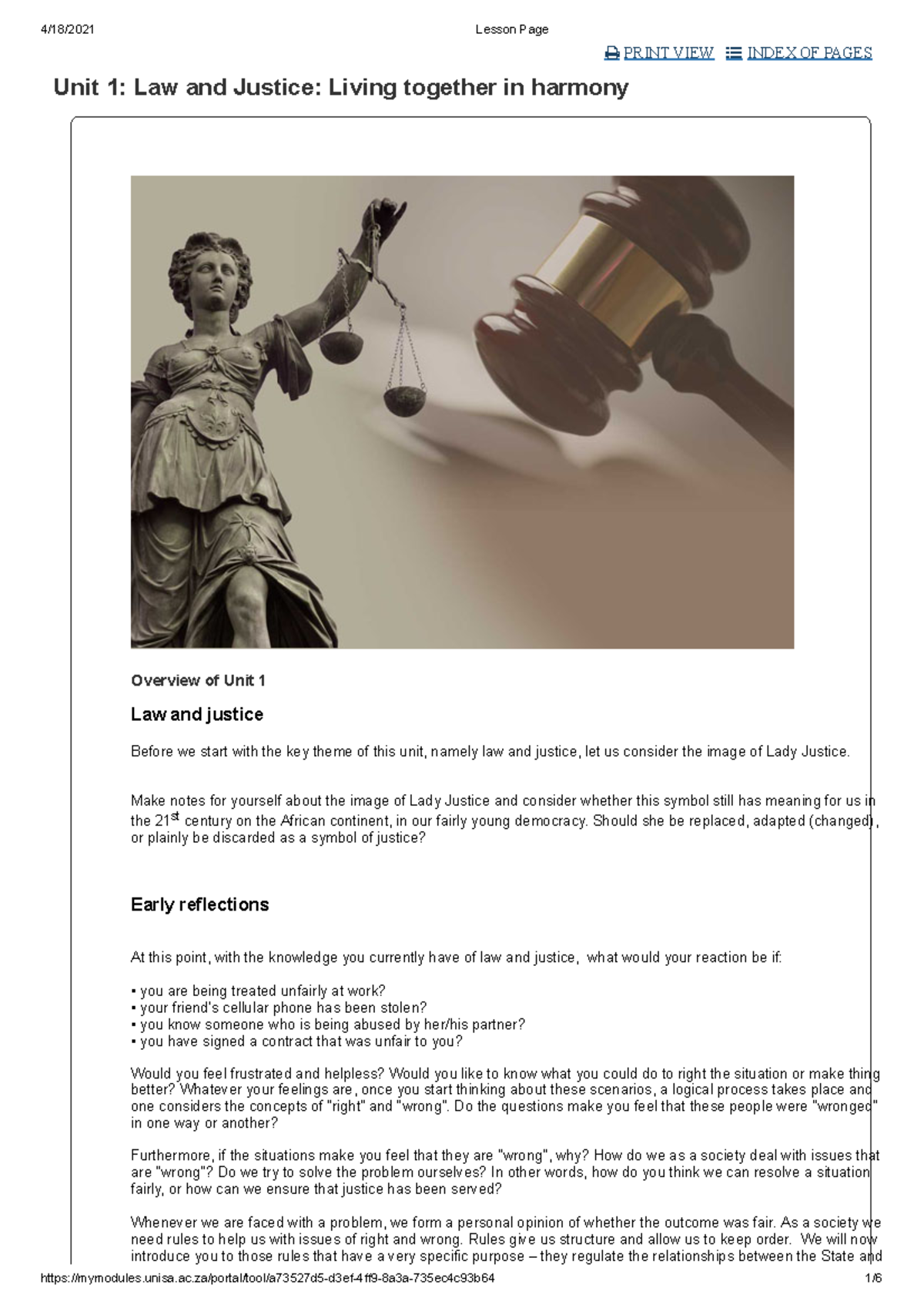 SDJ Unit 1 Lesson Page - SDJ - PRINT VIEW INDEX OF PAGES Unit 1: Law ...