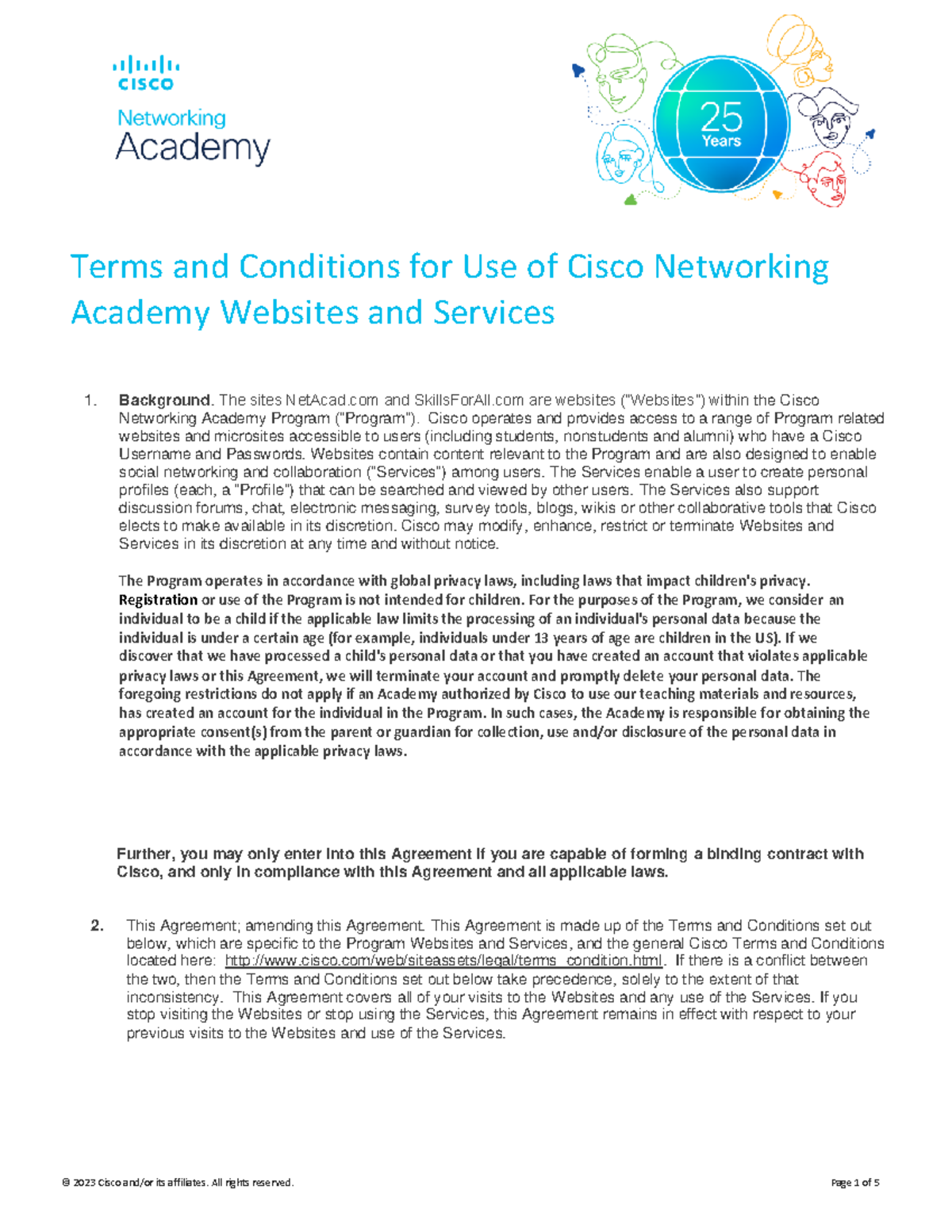 Netacad terms and conditions en - Terms and Conditions for Use of Cisco ...