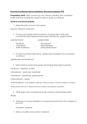Step-down-Answers-Biomechanics-Worksheet copy - Biomechanics Worksheet ...