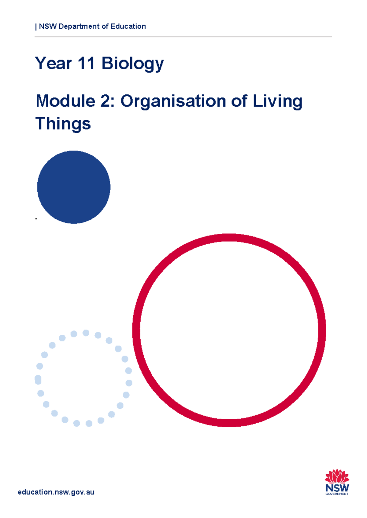 Biology module 2 guide - | NSW Department of Education Year 11 Biology ...
