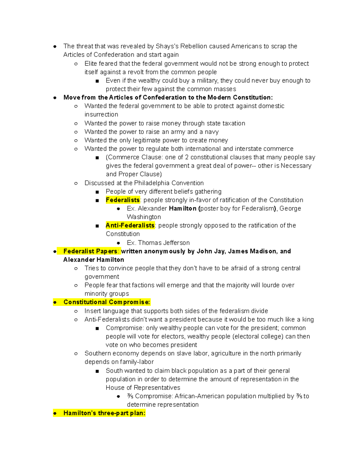 The Critical Period, Formation of the Modern Constitution - The threat ...