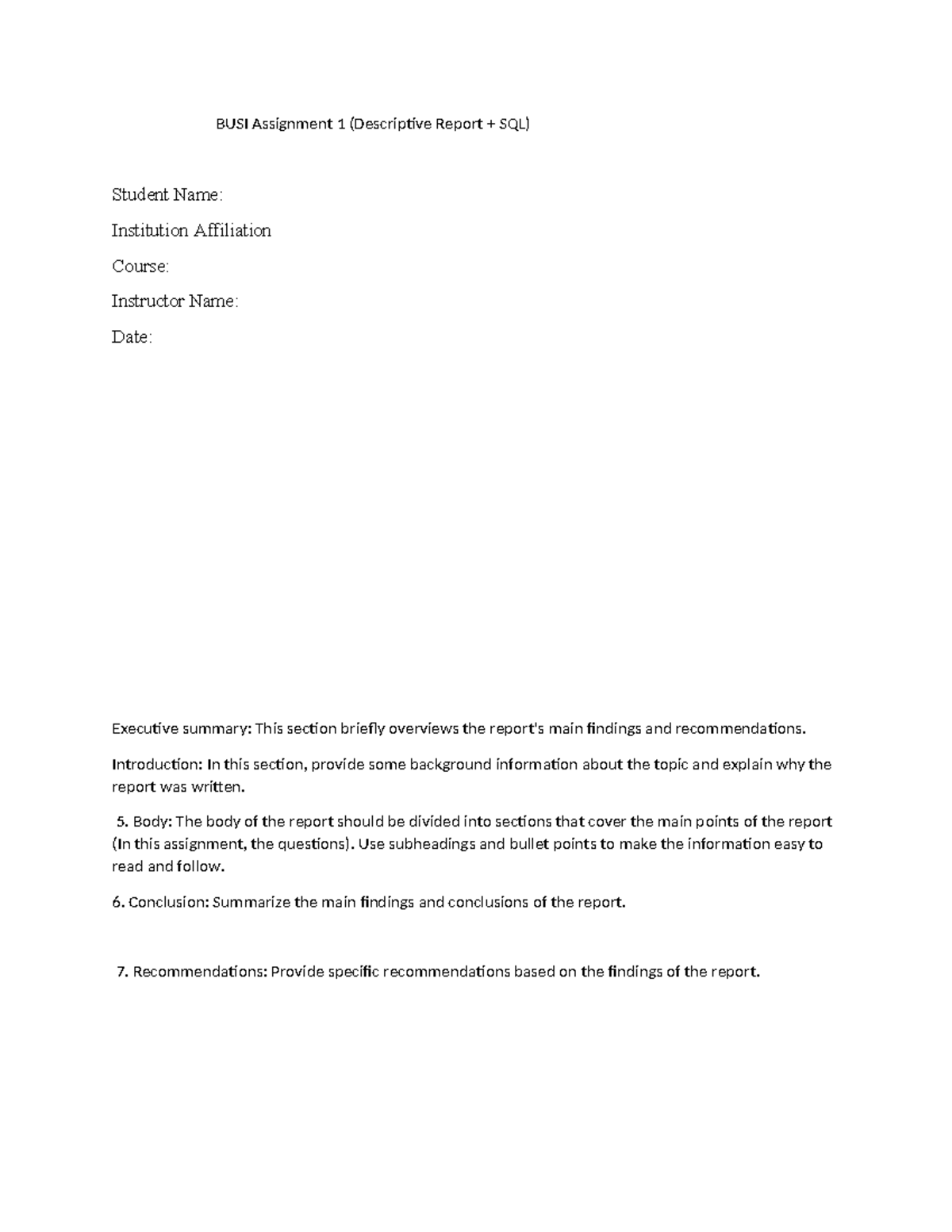 Student 3 (Auto Recovered) - BUSI Assignment 1 (Descriptive Report + SQL) Student Name ...