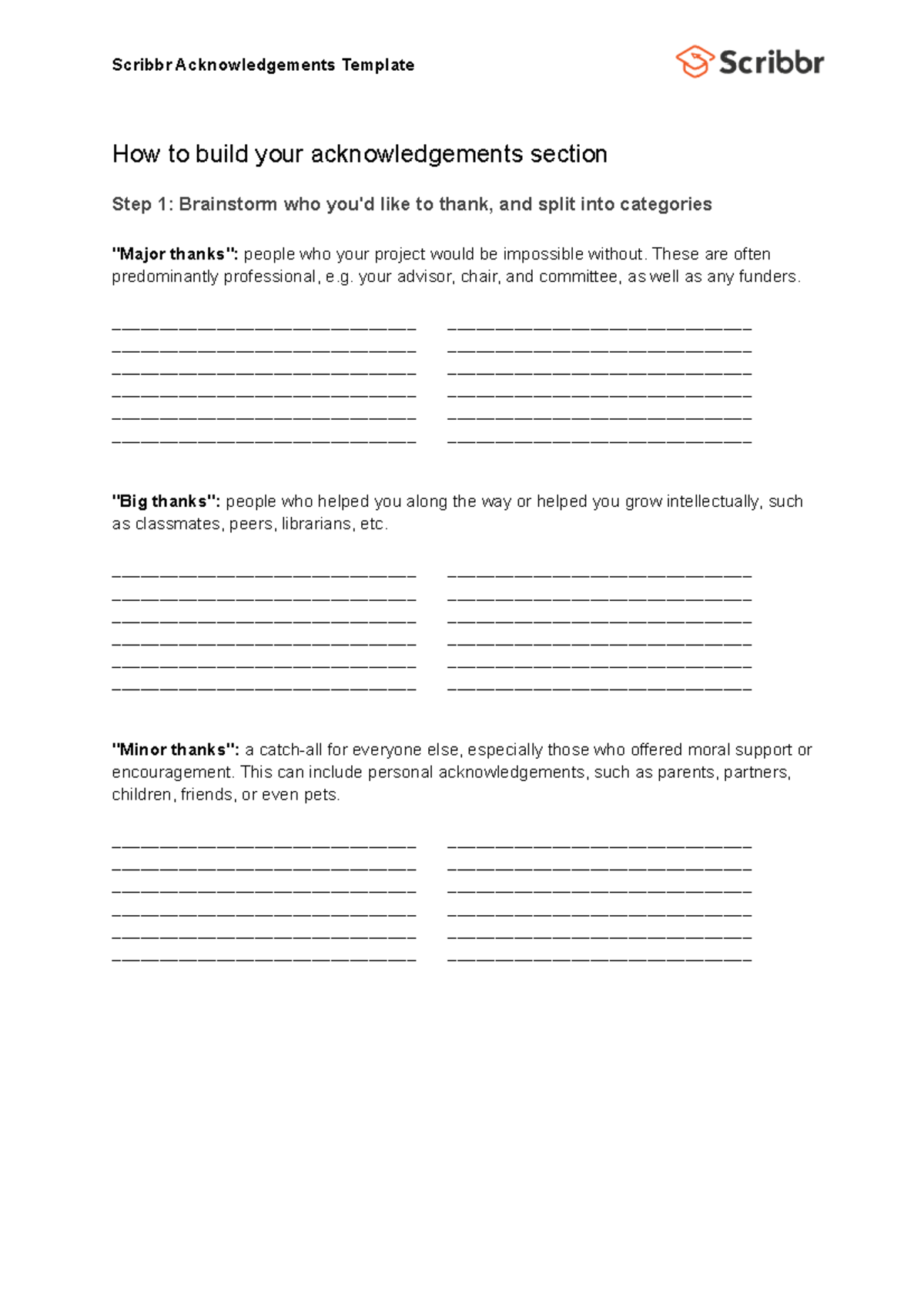 Thesis Dissertation Acknowledgements Template - Scribbr ...