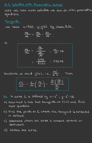 Calculus 2 Lecture Notes - 8 Improper Integrals so far we've only ...