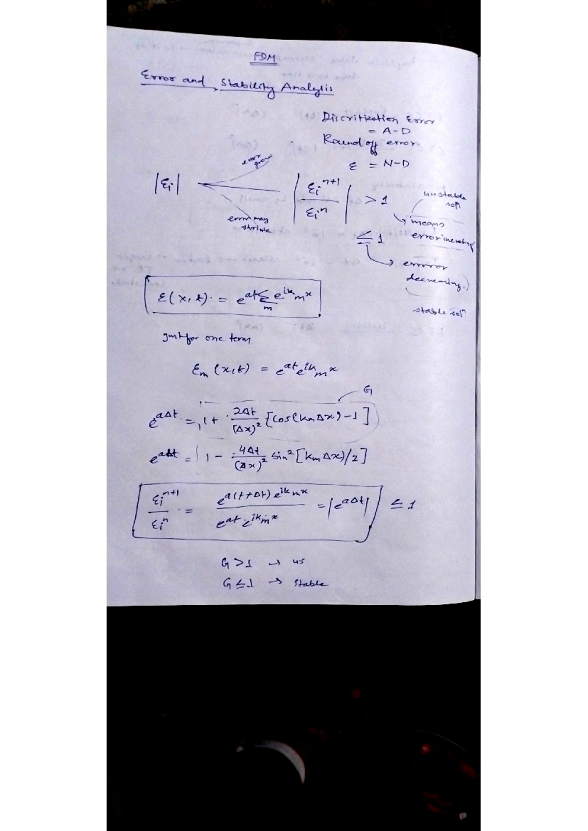 Error Analysis - Practice sheet - FDM Error and Stability Analylis ...