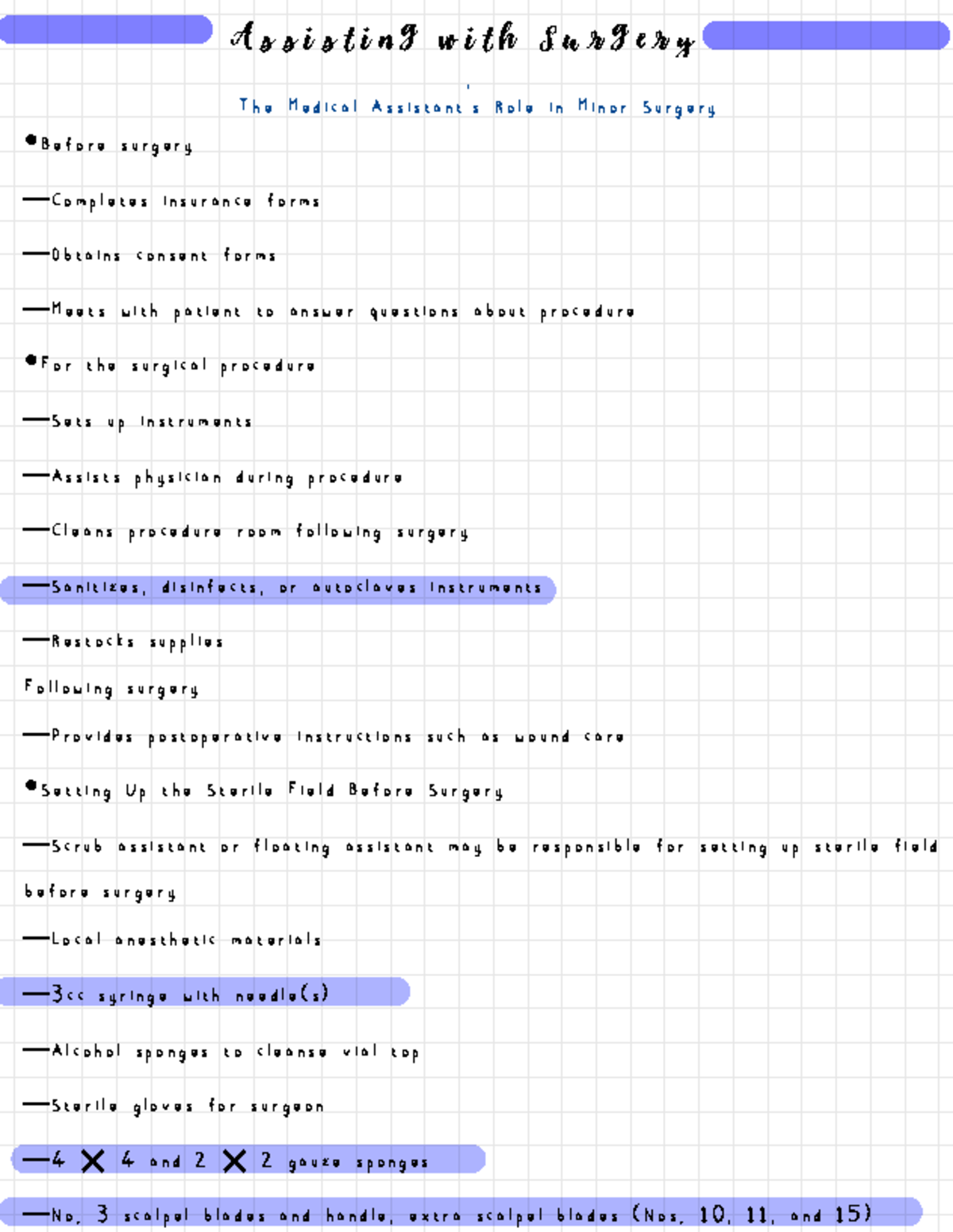 Assisting with Surgery Part 1 - Assisting with Surgery The Medical ...