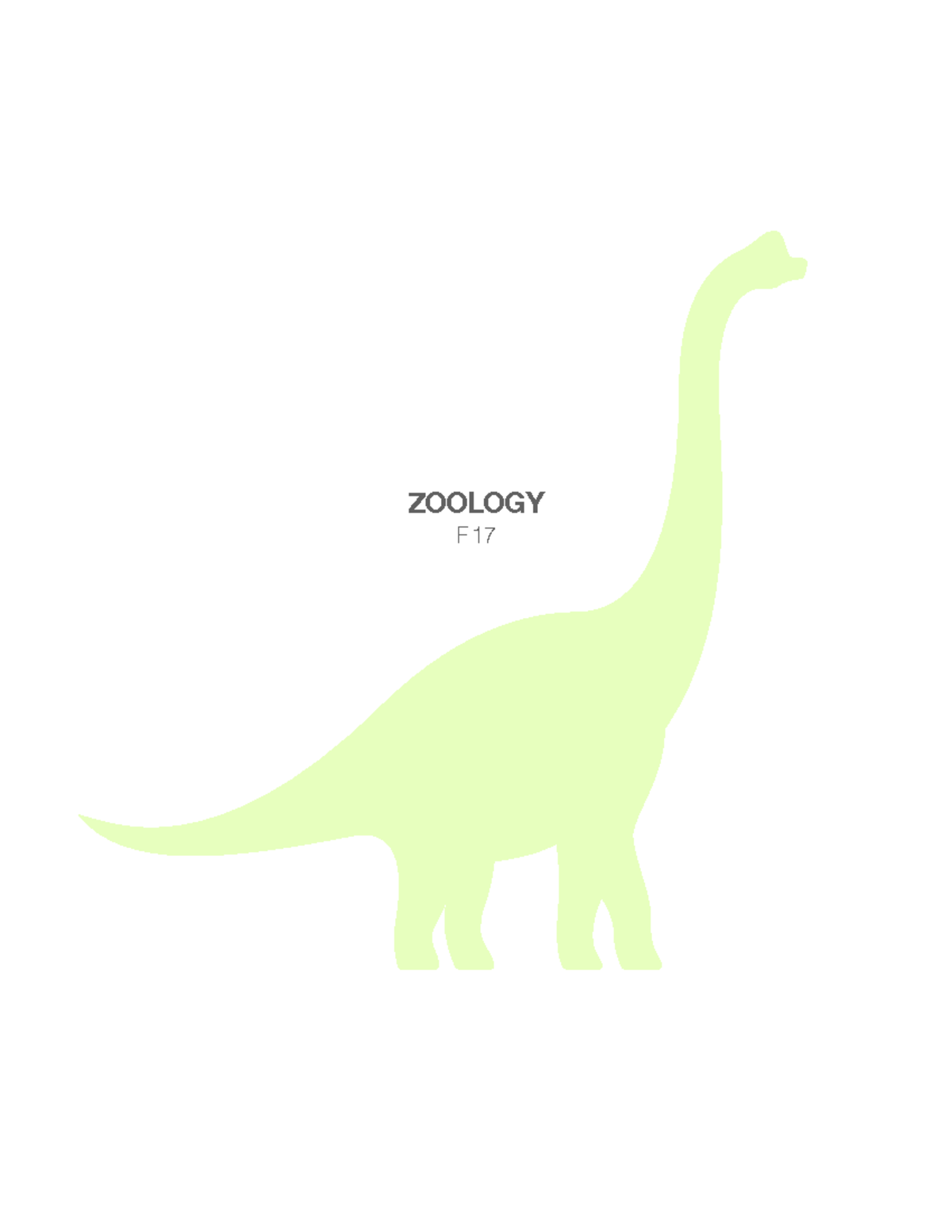 ZOO 2090 - Lecture notes All - ZOOLOGY F 17 Ancestry produces ...