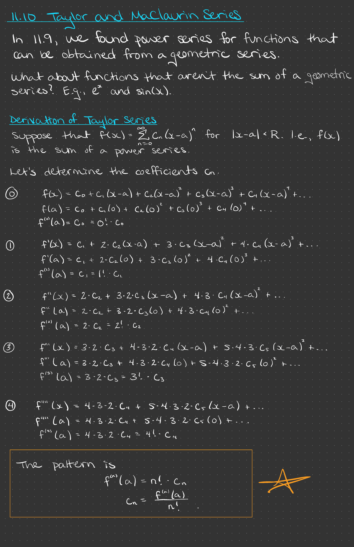 Calculus 2 Lecture Notes - Taylor and Maclaurin Series In 11. , we ...
