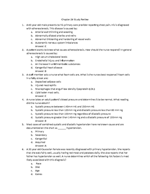 Chapter 25 Study Review Nursing patho - Chapter 25 Study Review A 52 ...
