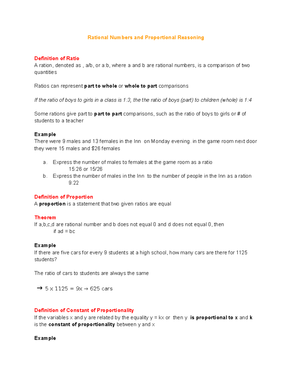 Triton MAT 116 (6.4) (elem math) - Rational Numbers and Proportional ...