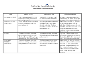 CJ 140 Module Six Assignment Template - An example has been provided ...