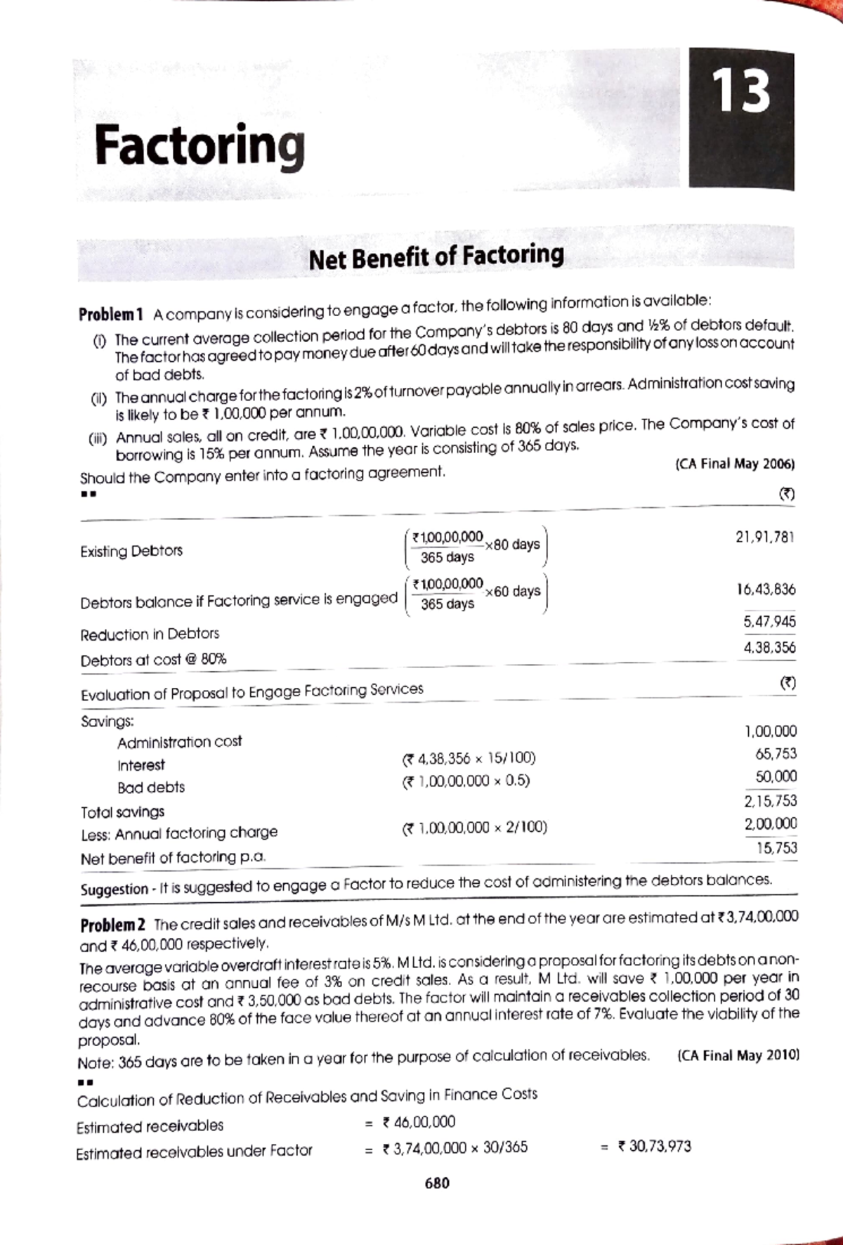 Factoring( problems) - m mmmll - Factoring Problem1 Acompany is ...