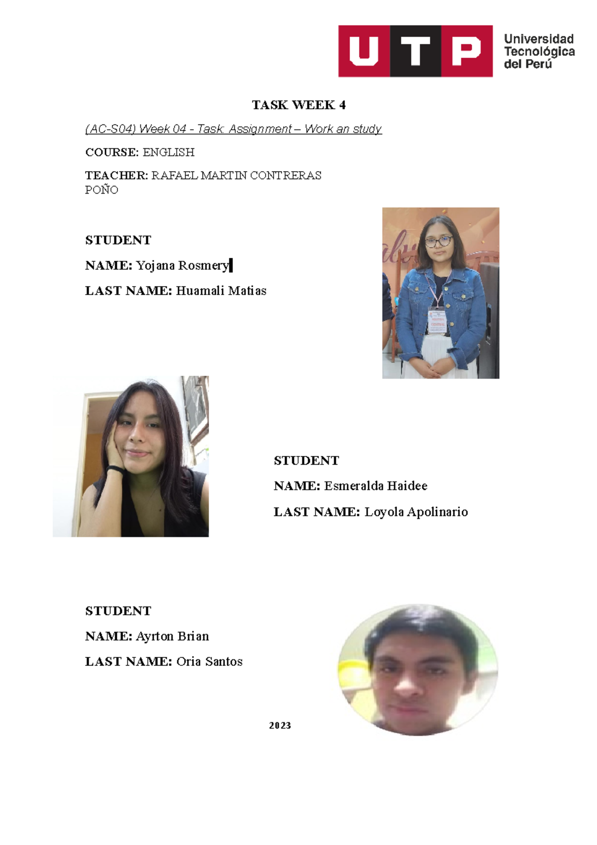 Ingles TA 4 - Task assignament 4 - TASK WEEK 4 (AC-S04) Week 04 - Task ...