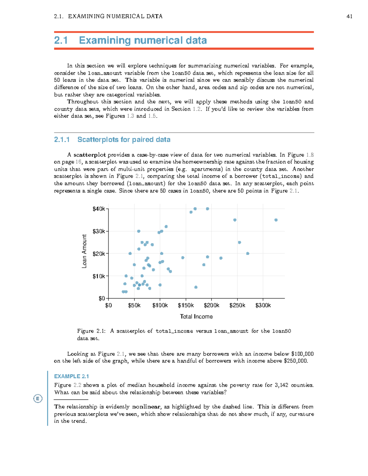 2-1 Examining numerical data - 2. EXAMINING NUMERICAL DATA 41 2 ...