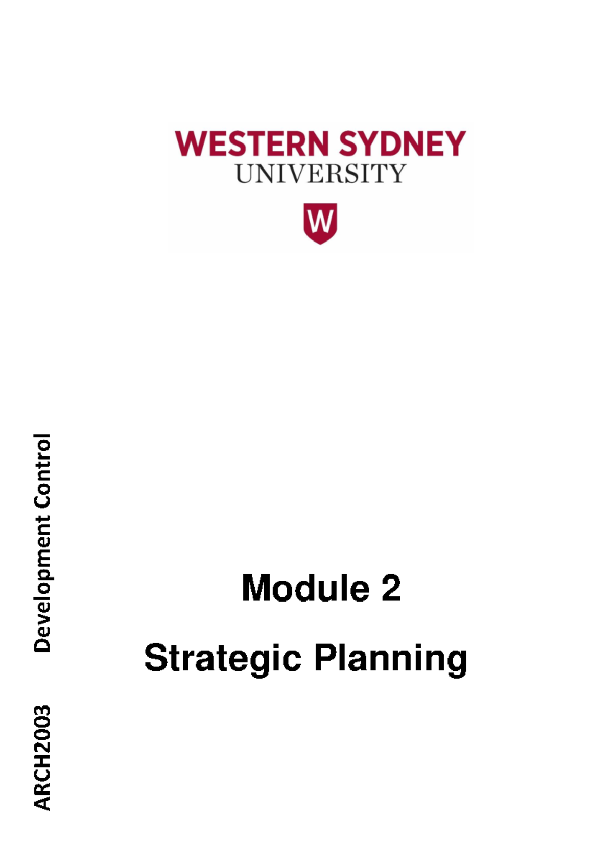 Module 2 Strategic Planning(2) - Module 2 Strategic Planning ARCH ...