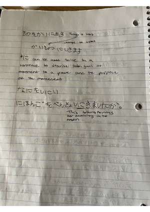 IMG 0608 - Genki Textbook ch. 6 quiz 1 prep forms and verb conjugation ...