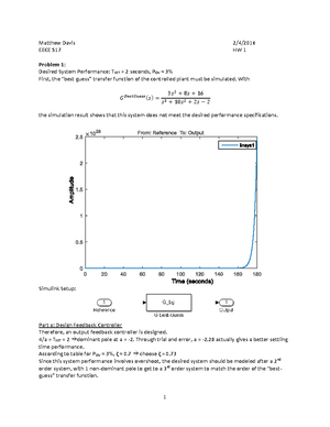Lecture 01:Introduction- Control system design with incomplete information - ECE 517 LECTURE 01 ...