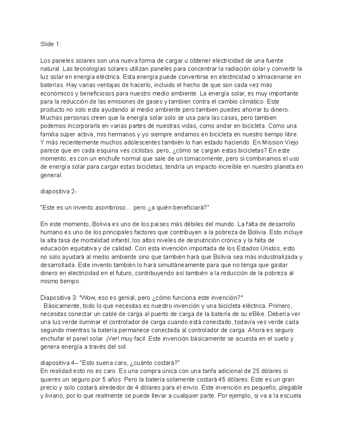 Shark tank script - Lab: Data Presentation - Slide 1: Los paneles ...