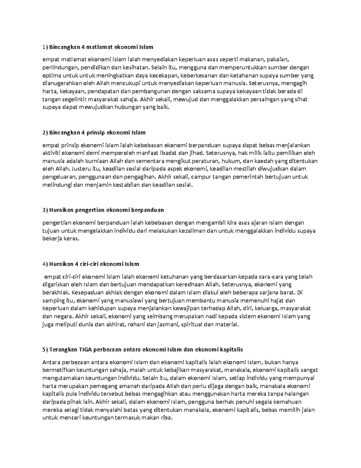 CTU- Nurul IZNI Izani - tutorial - Bincangkan 4 matlamat ekonomi Islam ...