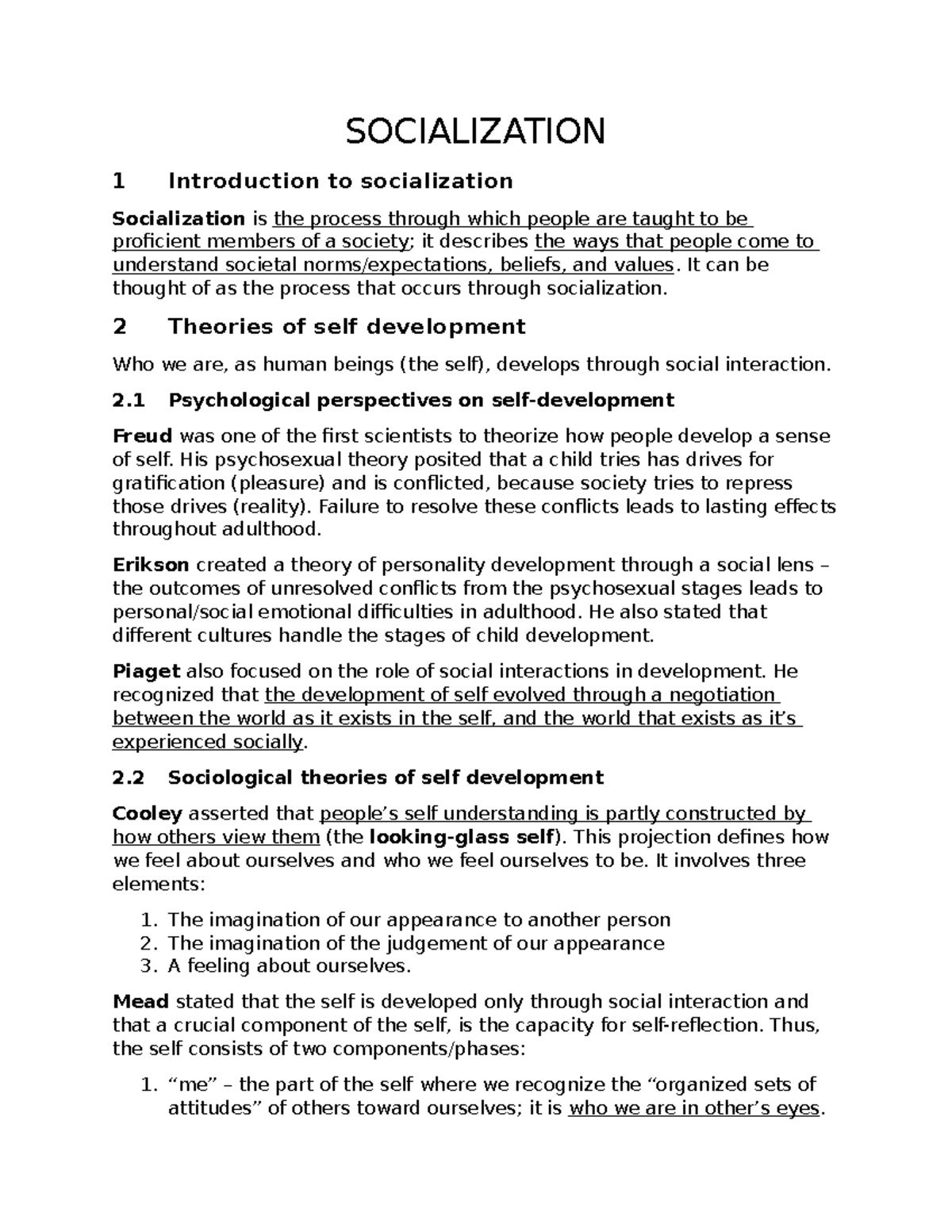 5. Socialization - Dr. Chan; Summer 2019 - Chapter 5 - SOCIALIZATION 1 ...