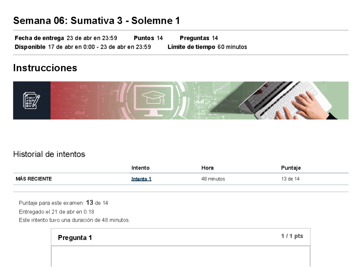 Semana 06 Sumativa 3 - Solemne 1 202305.1862 Gestión DE LA Produ - Semana 06: Sumativa 3 ...