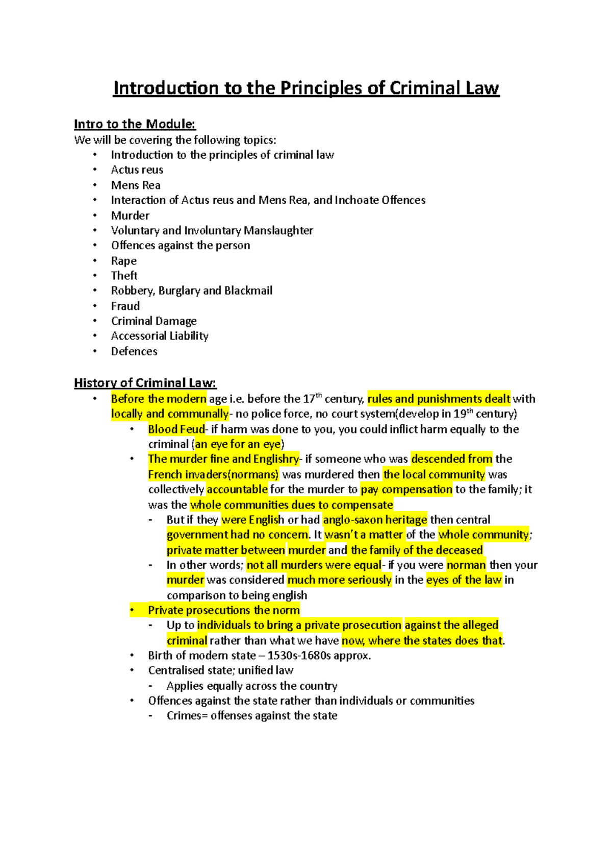 Lecture 1- Introduction to the Principles of Criminal Law ...