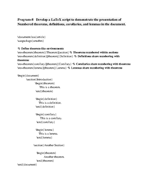 TWL ( BCSL456D ) - twl - Prog 1 : Develop a LaTeX script to create a simple document that ...