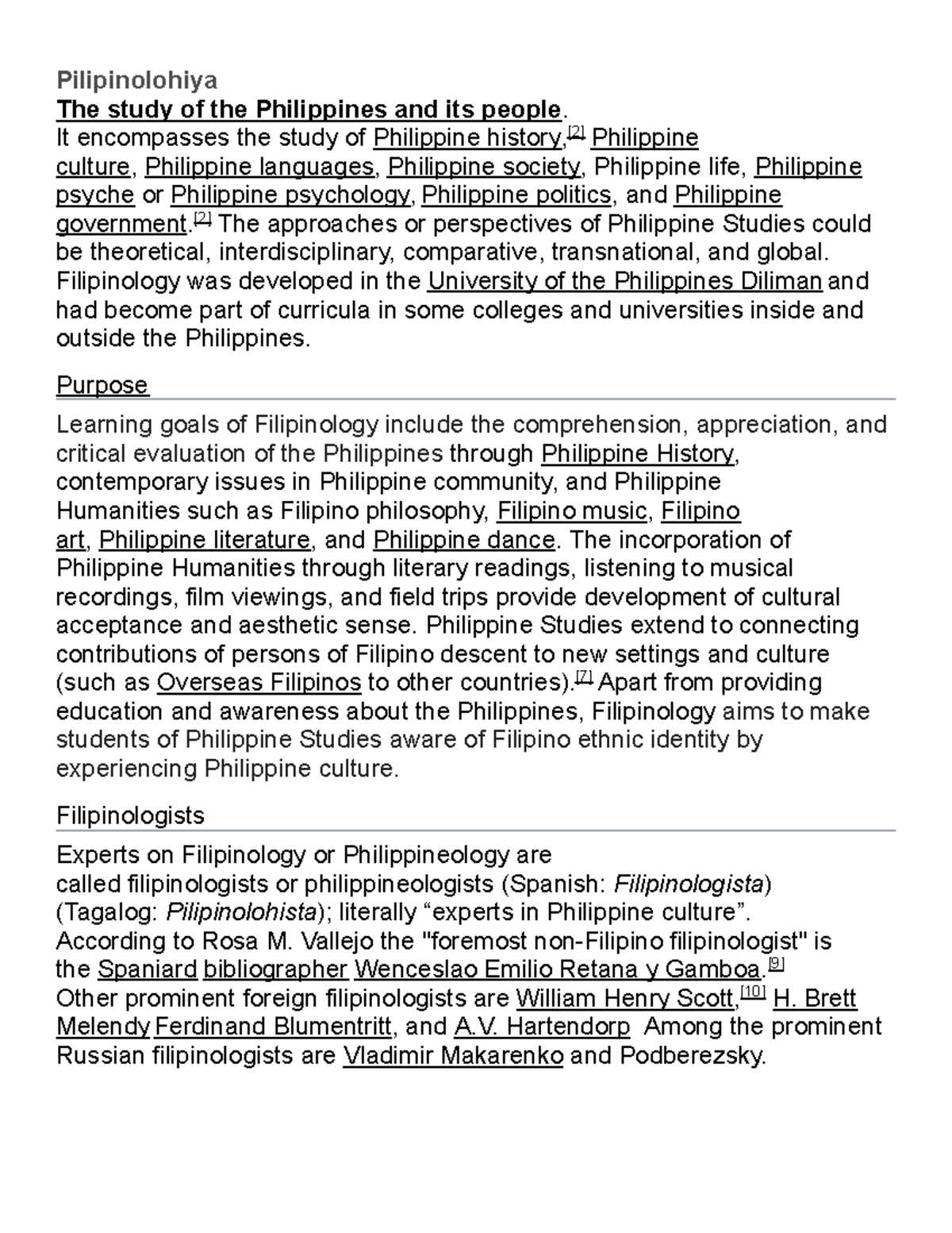 Plnhyaenglsh - a PowerPoint of our lesson - Pilipinolohiya The study of ...