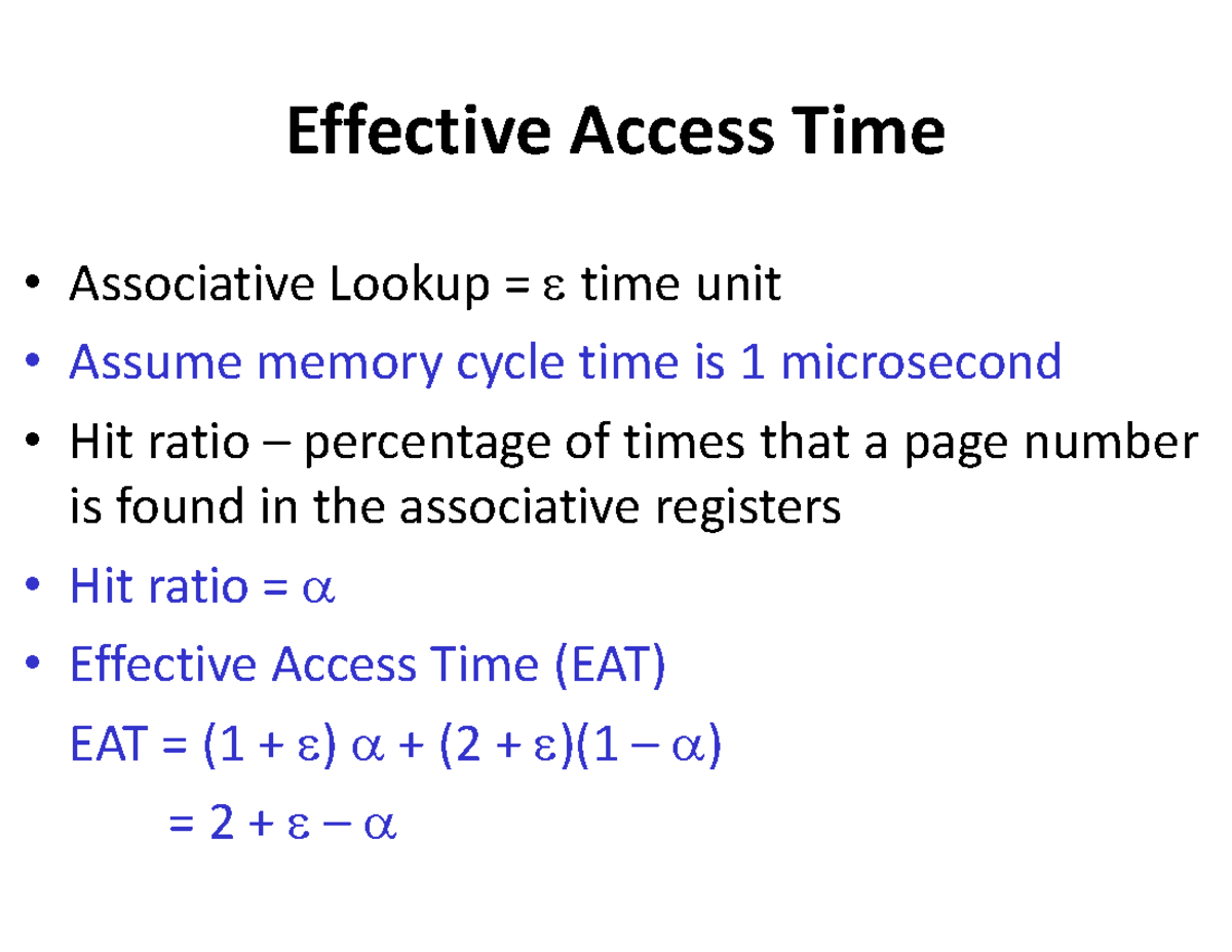 Mem management - 3 - Computer Organization and Design - Effective ...