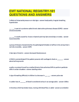 EMT AAOS Chapter 10 Airway Management 20 questions and answers - If ventilation is impaired ...