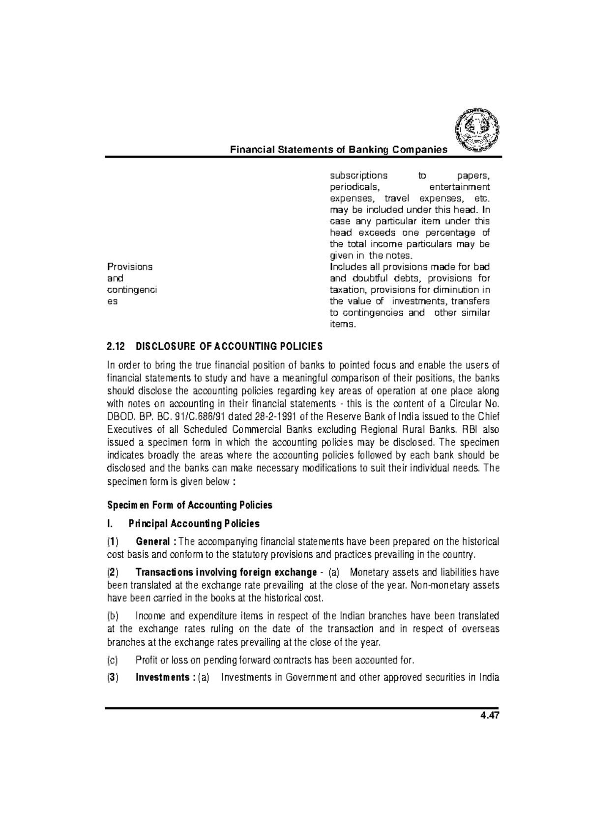 Advanced Accounting- Disclosure OF Accounting Policies - Financial ...