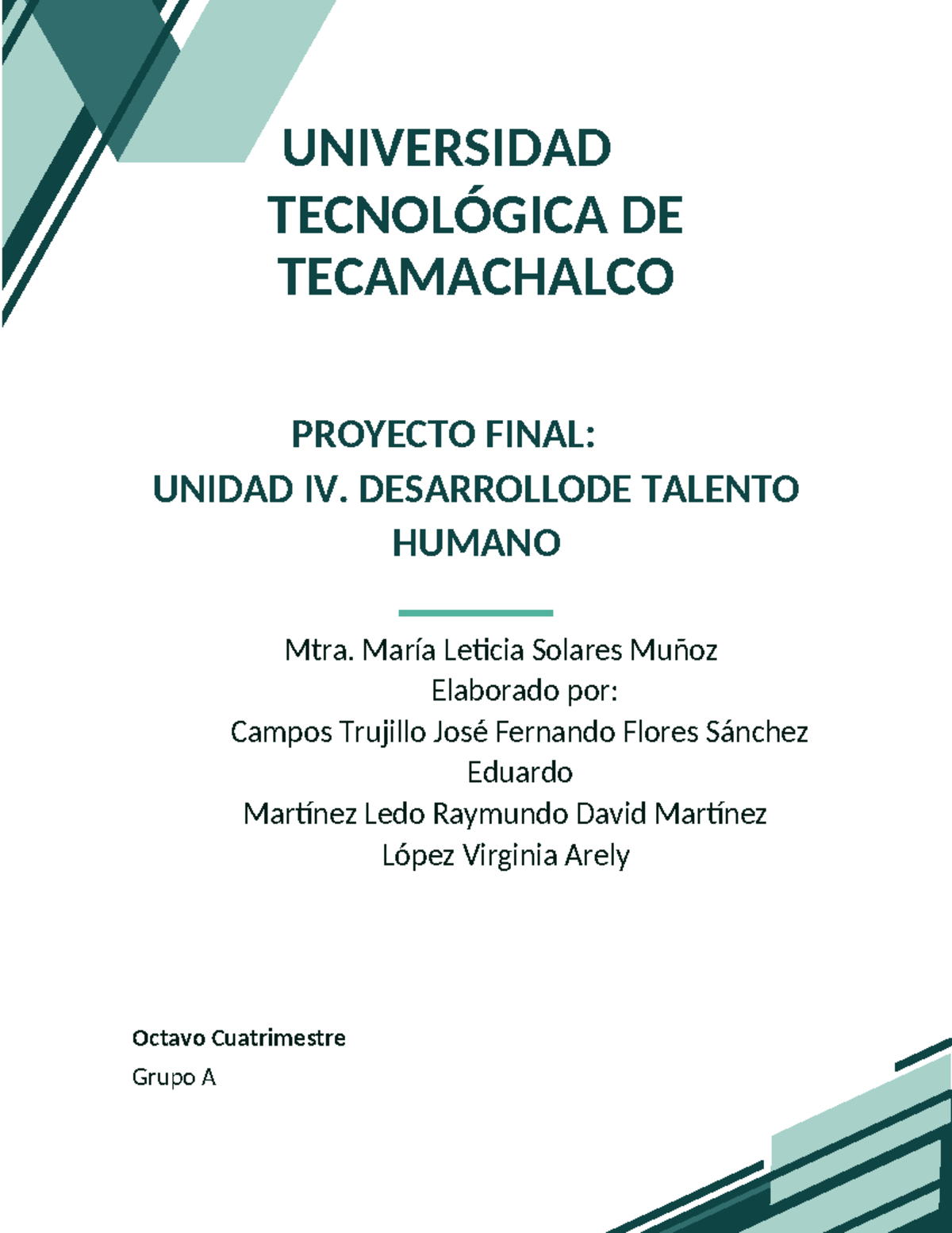 Pauterizadora Maulec S.A. DE C.V - UNIVERSIDAD TECNOLÓGICA DE ...