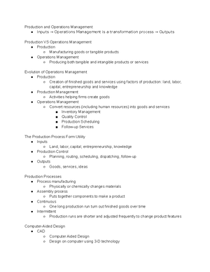 Chapter 18 - Recitation for BUSN 101 - Finance The function in a ...