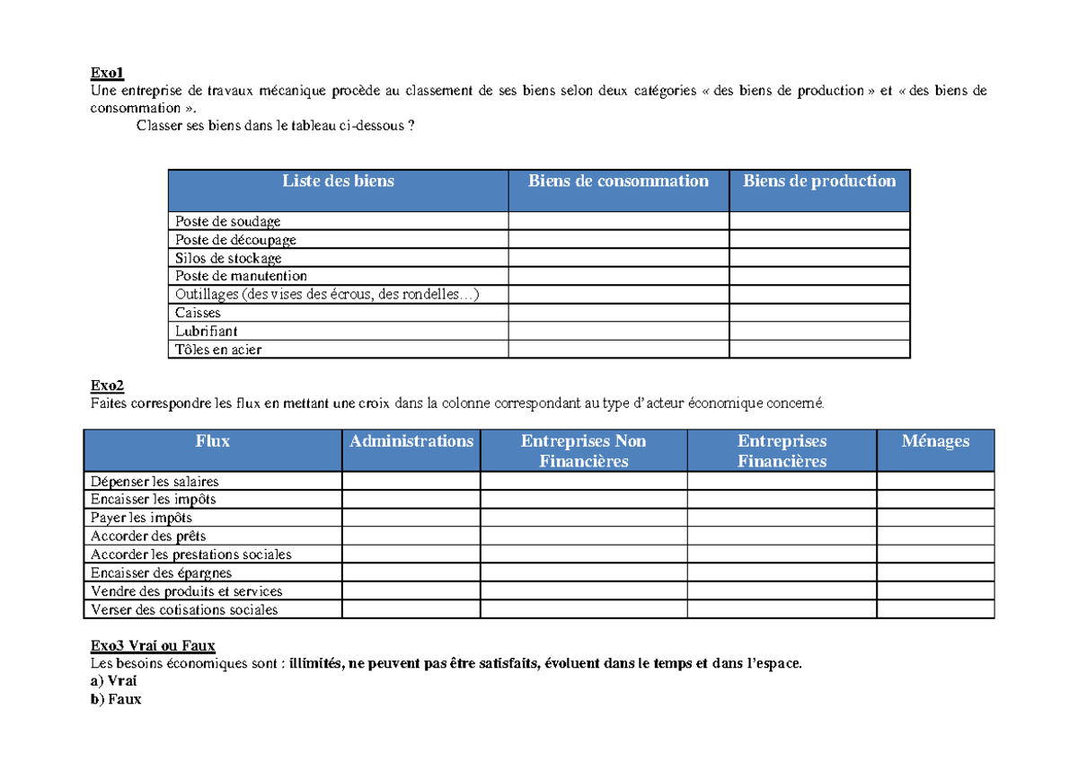 Test eco 3A session printemps 2021 version exercice - Exo Une ...
