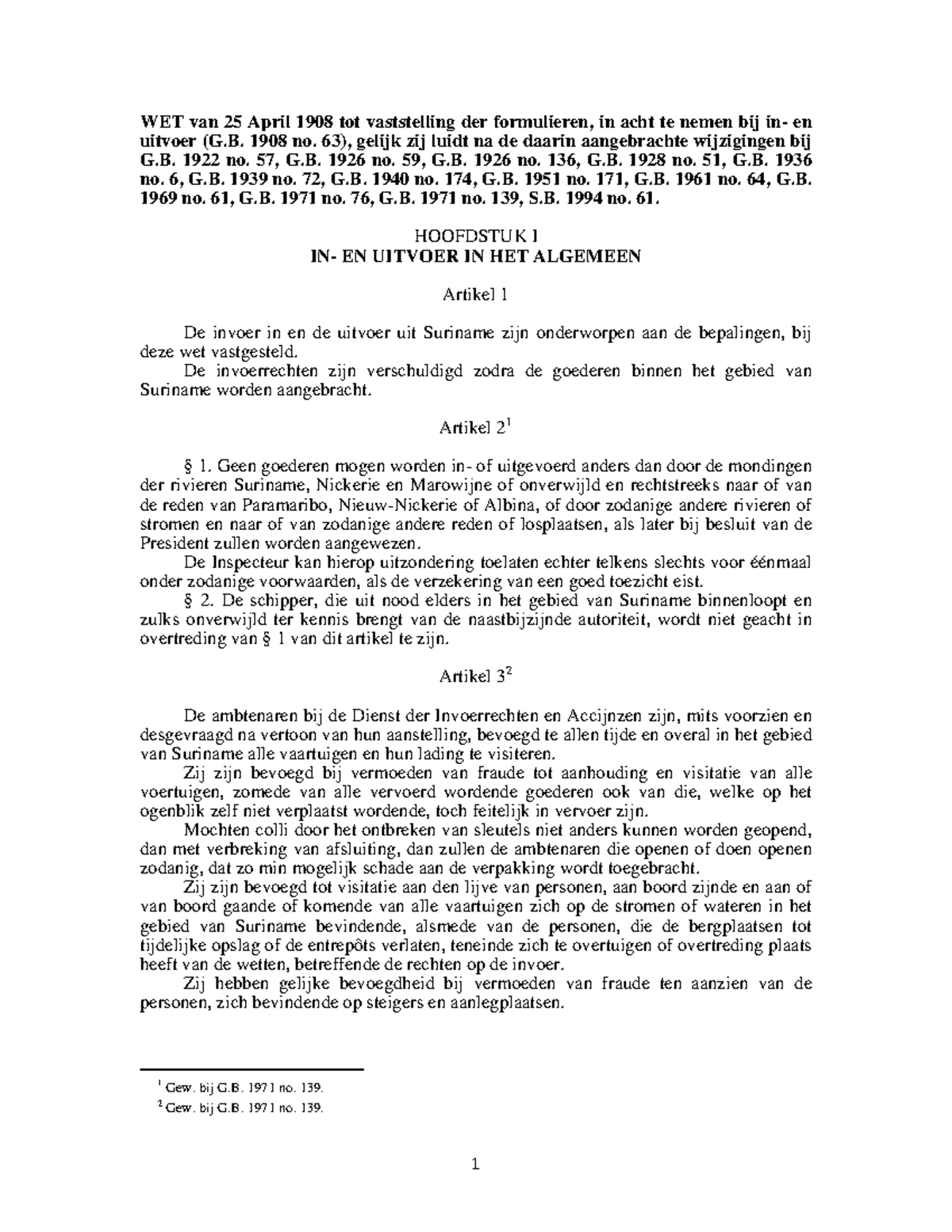 Scheepsvaartwet Suriname PDF - WET van 25 April 1908 tot vaststelling ...
