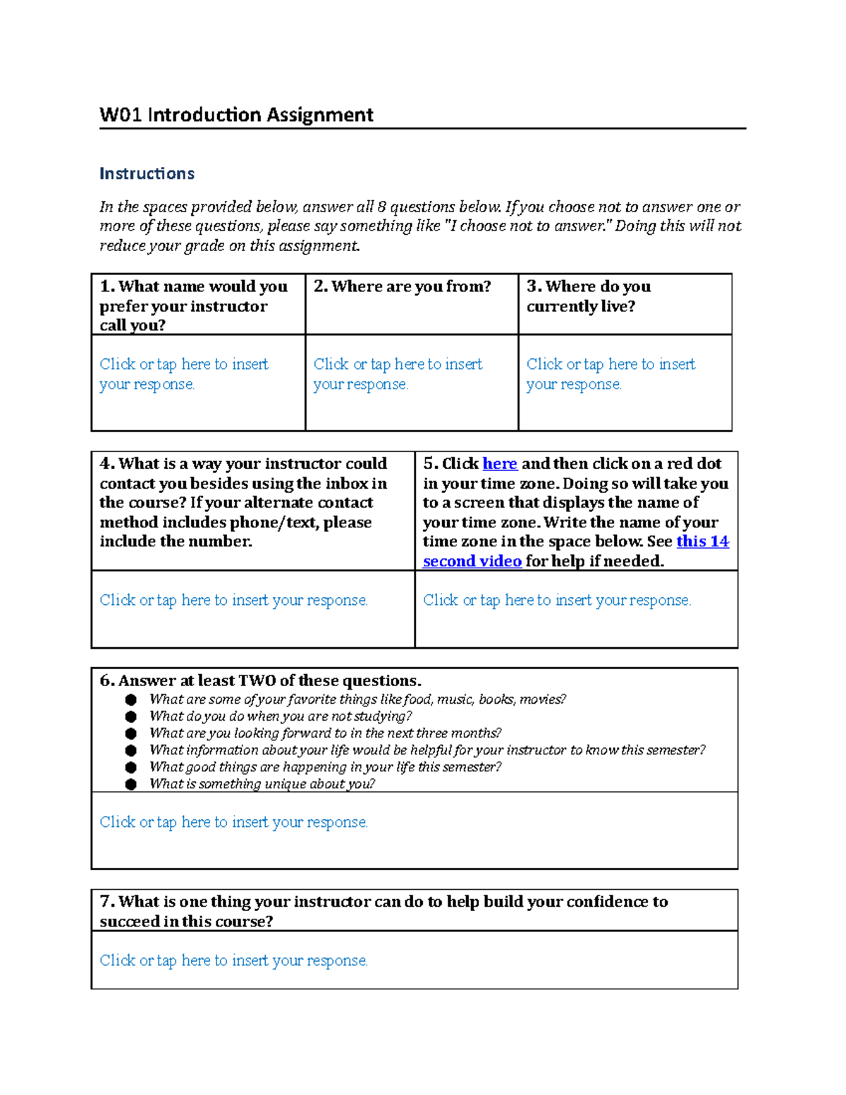 Matematicas para - W01 Introduction Assignment Instructions In the ...