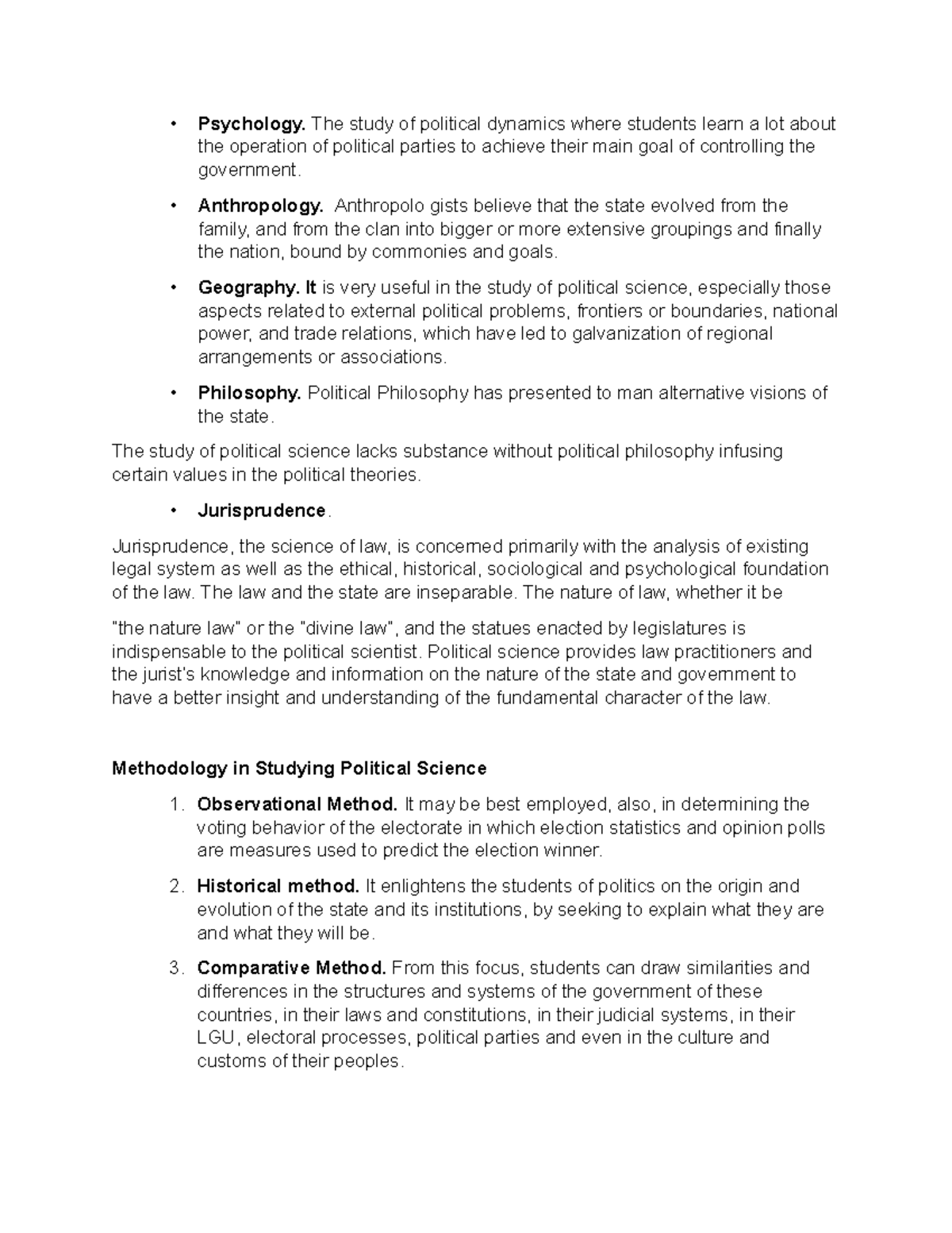 Psychology - Lecture notes 1 - English Literature - Studocu