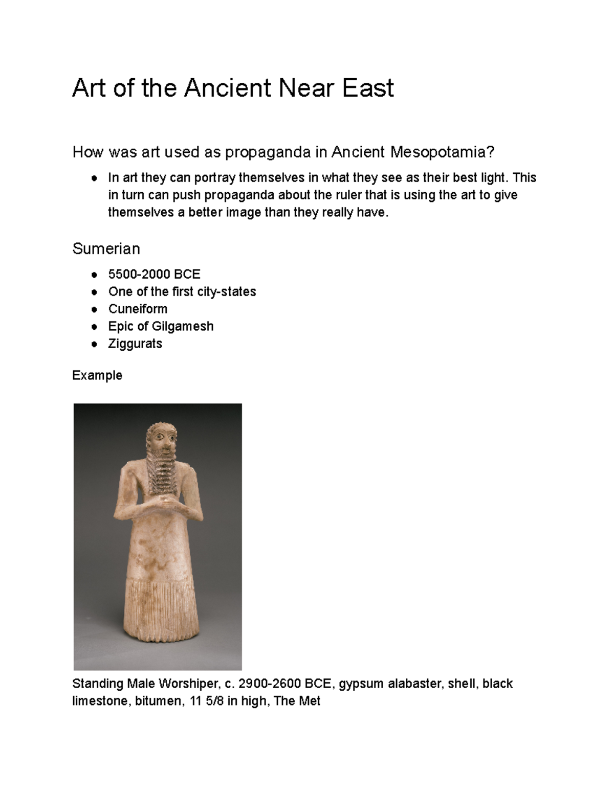 Art of the Ancient Near East - This in turn can push propaganda about ...