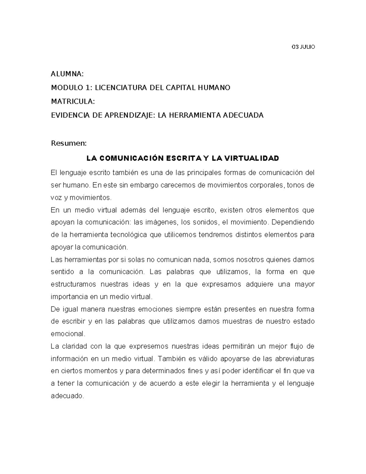 Tarea LA Herramienta Adecuada ( Sandra Edith Castillo) - 03 JULIO ...