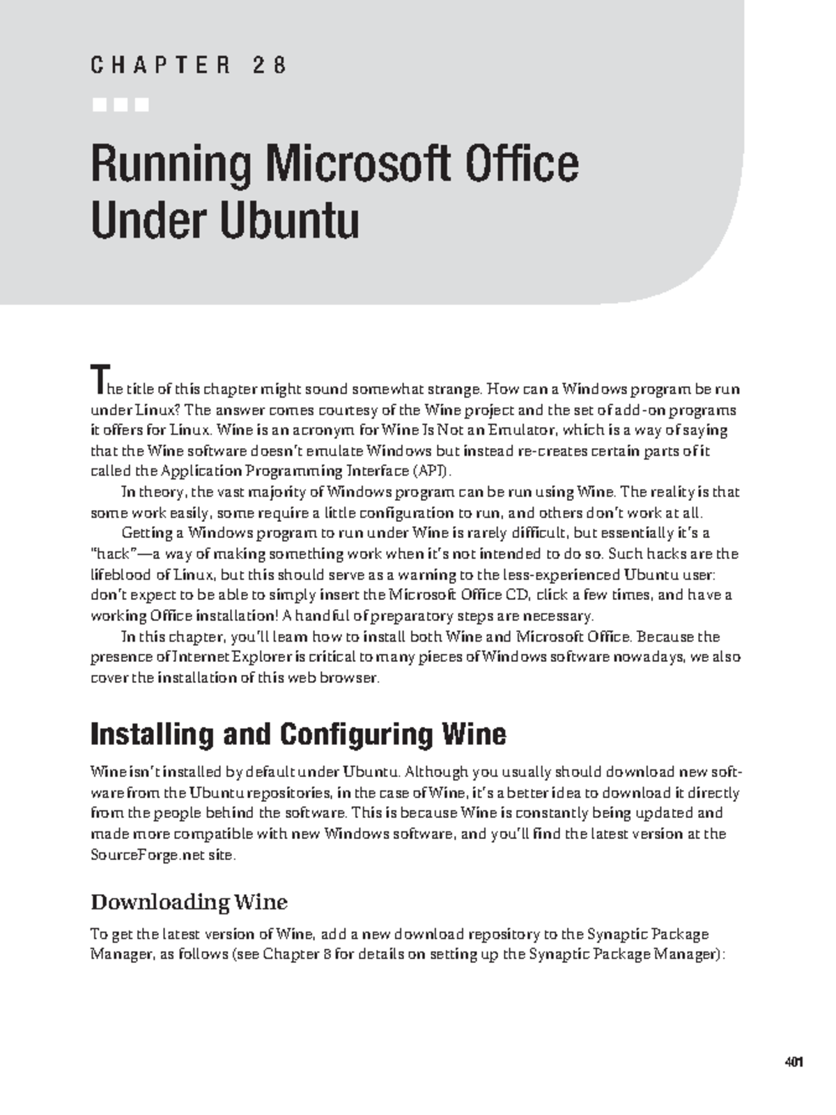 Chapter 28 - Running Microsoft Office Under Ubuntu - CHAPTER 28 Running ...