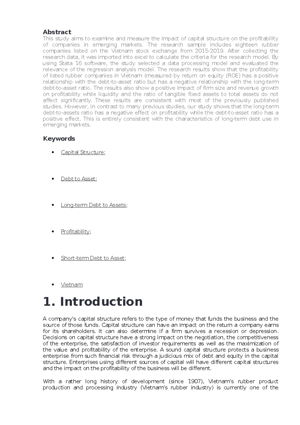 Abstract - fffff - Abstract This study aims to examine and measure the ...
