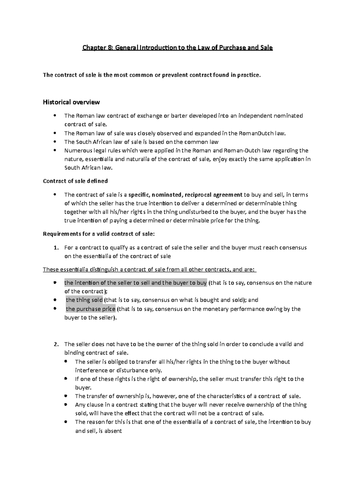 Chapter 8 ber 210 - Chapter 8: General Introduction to the Law of ...