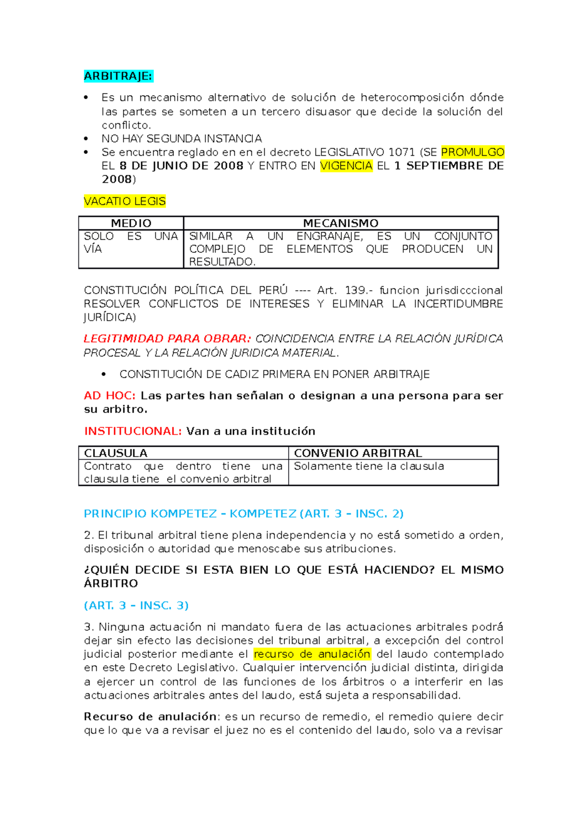 Arbitraje - ARBITRAJE: Es un mecanismo alternativo de solución de ...