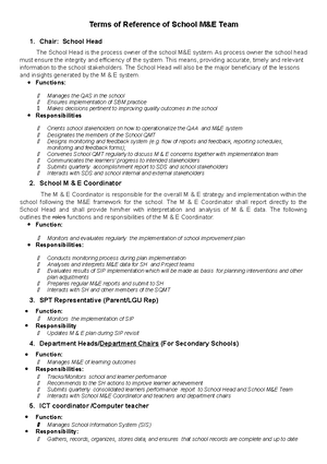 GSP Accomplishment Report 2023 - Education - Studocu
