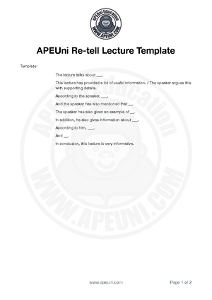 Apeuni di templates en 431 - APEUni 90-score DI Templates 1. Single ...