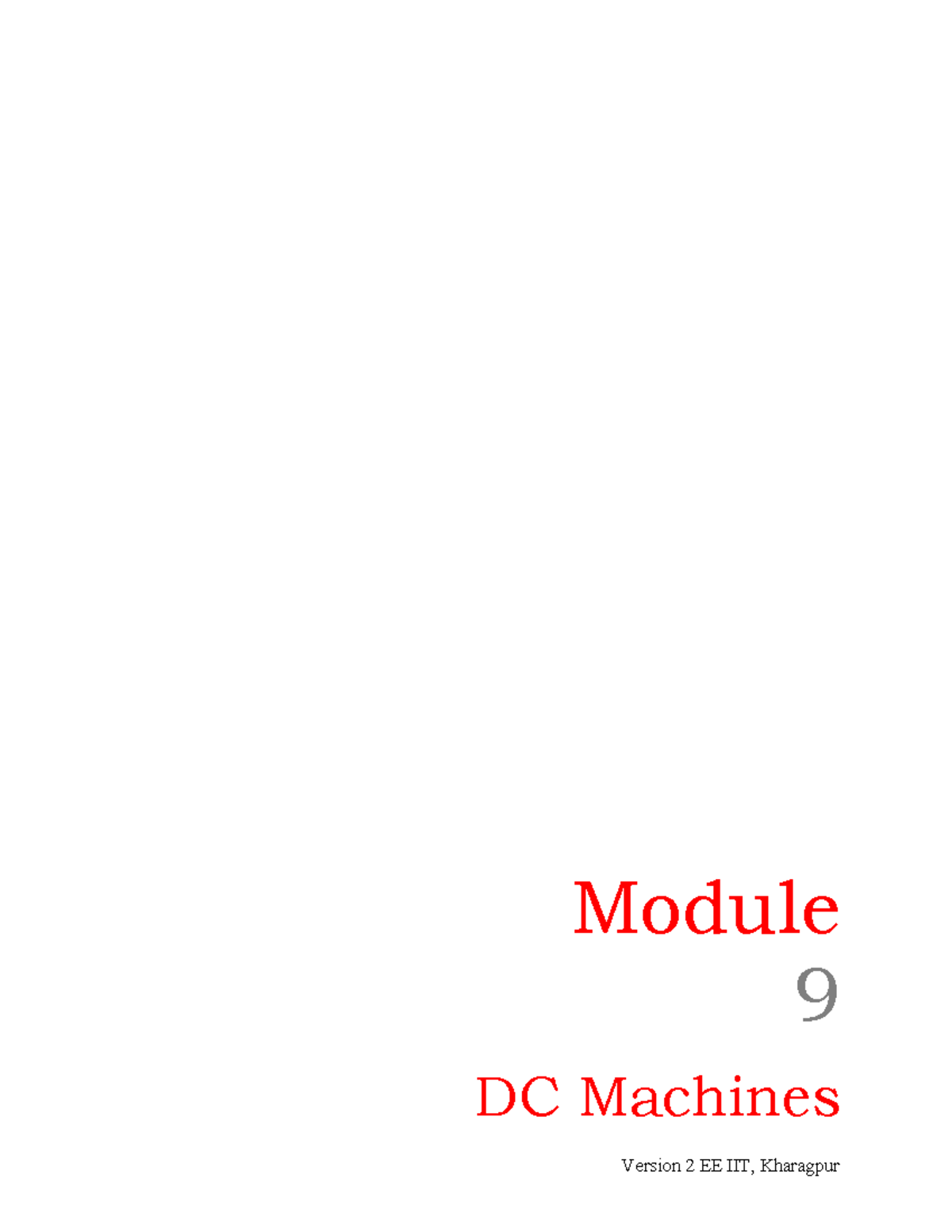L-41(TB)(ET) ((EE) Nptel) - Module 9 DC Machines Lesson 41 Problem Solving on D Machines - Studocu