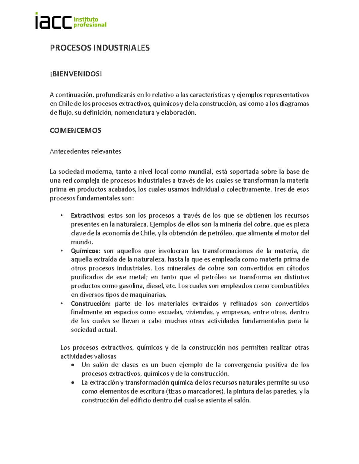 S1 Notas Profundizacion Proqc 1202 DES(210224) - PROCESOS INDUSTRIALES ¡BIENVENIDOS! A ...