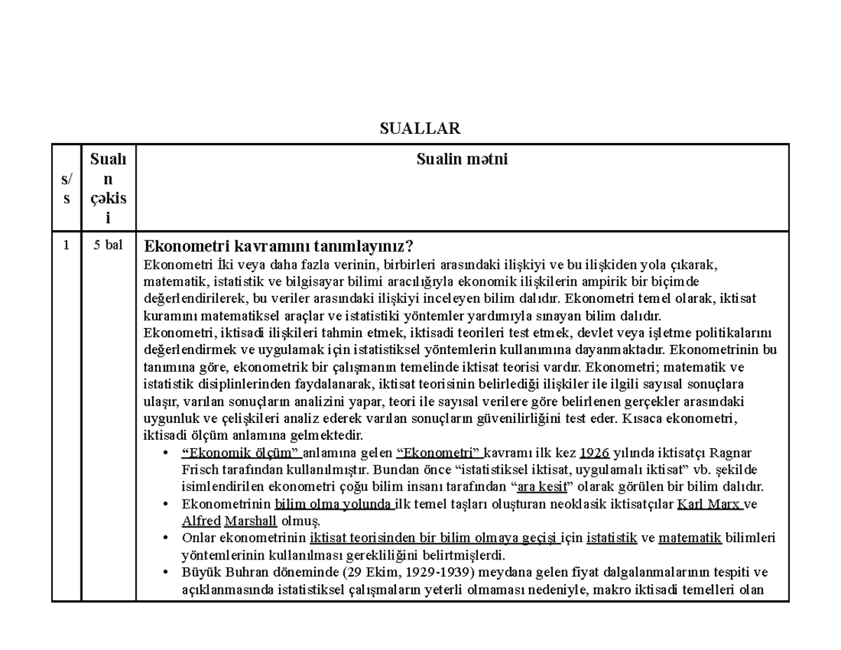 Eko final 1-1 - Accounting is work. - SUALLAR s/ s Sualı n çəkis i ...